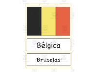 Spanish: Countries & Capitals in Europe Flash Cards by Teach Simple