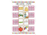 Spanish: Fall Clip Cards | Vocabulary Practice Activity by Teach Simple
