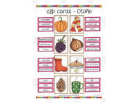 Spanish: Fall Clip Cards | Vocabulary Practice Activity by Teach Simple