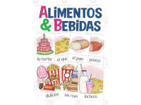 Spanish: Foods & Beverages Flash Cards by Teach Simple