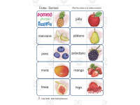 Spanish: Fruit Domino Game | Vocabulary Practice Activity by Teach Simple