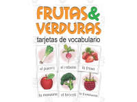 Spanish: Fruits & Vegetables Flash Cards by Teach Simple