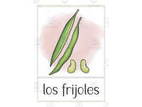 Spanish: Fruits & Vegetables Flash Cards by Teach Simple
