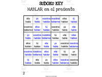 Spanish: HABLAR Present Tense Sudoku by Teach Simple