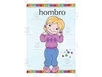 Spanish: Head, Shoulders, Knees & Toes Flash Cards by Teach Simple