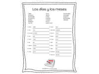 Spanish: Months and Days Scrambled Words Worksheet by Teach Simple