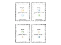 Spanish: Numbers 0-30: I Have Who Has? Game by Teach Simple