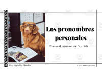 Spanish: Personal Pronouns Digital Lesson - Pronombres Personales by ...