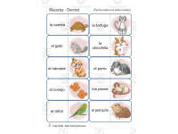 Spanish: Pets Domino Game | Vocabulary Practice Activity by Teach Simple