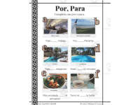 Spanish: Por vs. Para Grammar Worksheet by Teach Simple