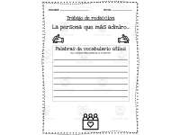 Spanish: Primary Writing Program | "The person I admire the most ...