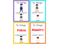 Spanish: Professions Flash Cards by Teach Simple
