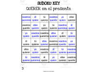 Spanish: QUERER Present Tense Sudoku by Teach Simple
