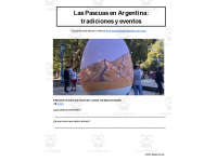 Spanish: Reading + Listening Activity | Las Pascuas en Argentina ...