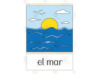 Spanish: Scenery Flash Cards by Teach Simple