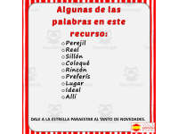 SPANISH SPELLING DICTATION NO PREP WEEK 4 La tilde en palabras agudas ...