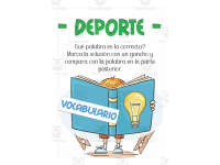Spanish: Sports Clip Cards | Vocabulary Practice Activity by Teach Simple