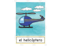 Spanish: Transportation Flash Cards by Teach Simple