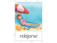 Spanish: Vacations Flash Cards by Teach Simple