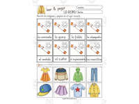 Spanish: Vocabulary Practice Sheet | Clothes Cut and Paste by Teach Simple