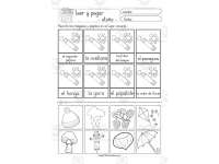 Spanish: Vocabulary Practice Sheet | Fall Cut and Paste by Teach Simple