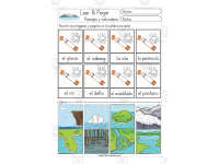 Spanish: Vocabulary Practice Sheet | Landscapes and Nature Cut and ...