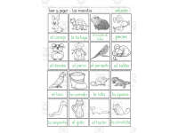 Spanish: Vocabulary Practice Sheet | Pets Cut and Paste by Teach Simple