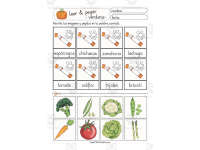 Spanish: Vocabulary Practice Sheet | Vegetables Cut and Paste by Teach ...