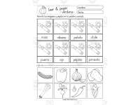 Spanish: Vocabulary Practice Sheet | Vegetables Cut and Paste by Teach ...