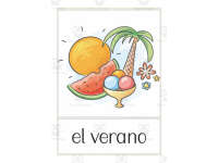 Spanish: Weather Flash Cards by Teach Simple