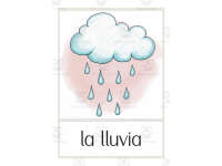 Spanish: Weather Flash Cards by Teach Simple