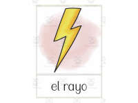 Spanish: Weather Flash Cards by Teach Simple