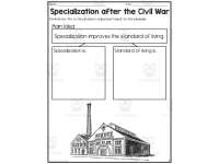 Specialization after the Civil War Reading Packet by Teach Simple