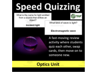 Speed Quizzing – Optics Unit by Teach Simple