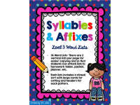 Spelling Level 3: Syllables and Affixes by Teach Simple