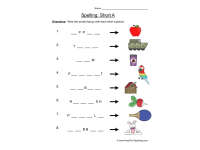 Spelling Short A Worksheet by Teach Simple