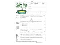 Spelling Soup Primary Daily Worksheet by Teach Simple