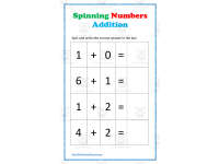 Spinning Numbers Addition by Teach Simple