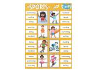Sports Vocabulary Clip Cards by Teach Simple