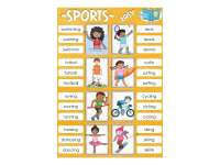 Sports Vocabulary Clip Cards by Teach Simple