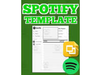 Spotify Song Album Template (Editable on Google Slides) by Teach Simple