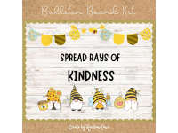 Spread Ray Of Kindness Gnomes Bulletin Board or Classroom Door Decor ...