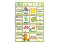 Spring Clip Cards for Practicing Spelling & Vocabulary (German) by ...