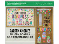Spring Gnomes Classroom Bulletin Board or Door Decor by Teach Simple