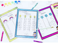 Spring Preschool Toddler Fine Motor Tracing Lines Pre Writing Sheets by ...