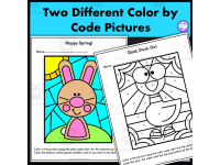 Spring Reading Comprehension Color By Code by Teach Simple
