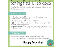 Spring Themed Shapes in Real Life by Teach Simple