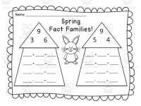 Spring Time Fact Families Printables by Teach Simple