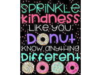 Sprinkle Kindness Donut Bulletin Board Kit, Door Decoration Set, or ...