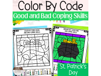 St. Patrick's Day Color By Code: Good and Bad Coping Skills Activity by ...
